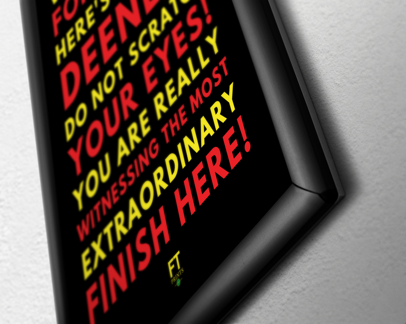 Troy Deeney - Here's Hogg... Deeney! - Black (short) – Full Time Prints